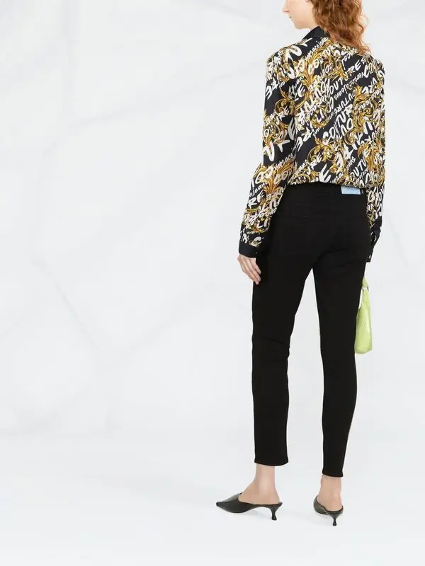 Versace Baroque Graffiti-print Shirt