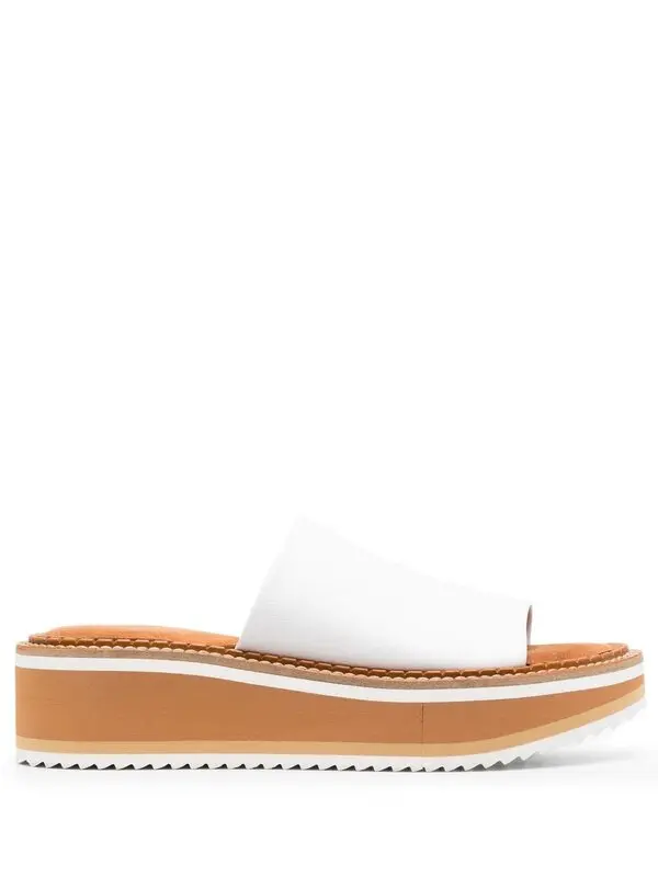 Clergerie Fast Flatform Sandals - White