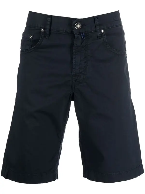 Jacob Cohen Cotton Logo-patch Chino-shorts - Blue