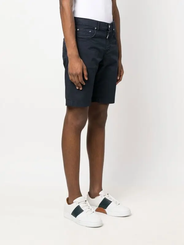 Jacob Cohen Cotton Logo-patch Chino-shorts - Blue
