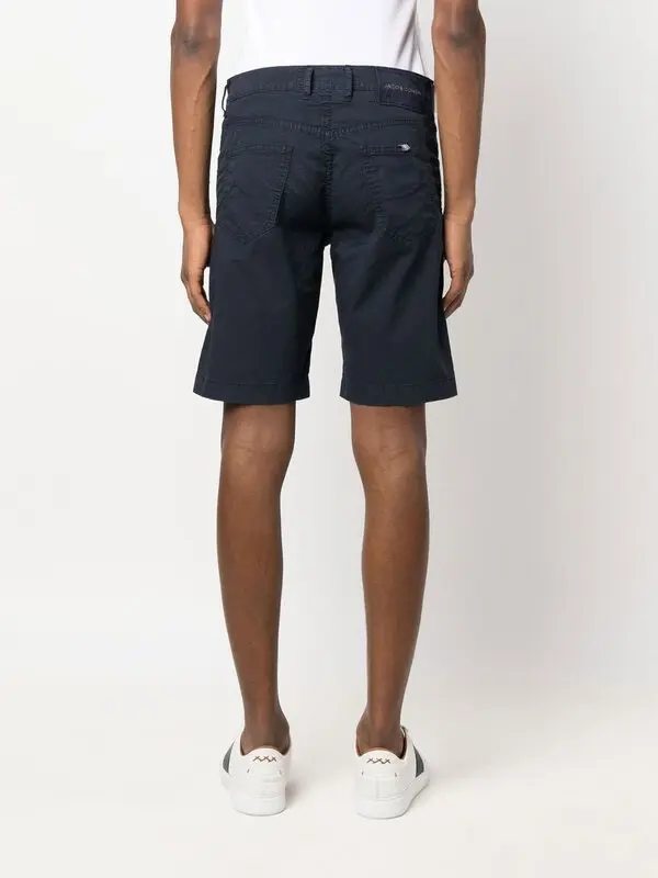 Jacob Cohen Cotton Logo-patch Chino-shorts - Blue