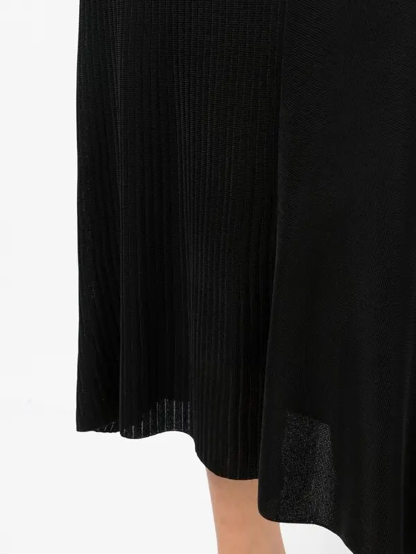 FERRAGAMO Ribbed-knit A-line Skirt