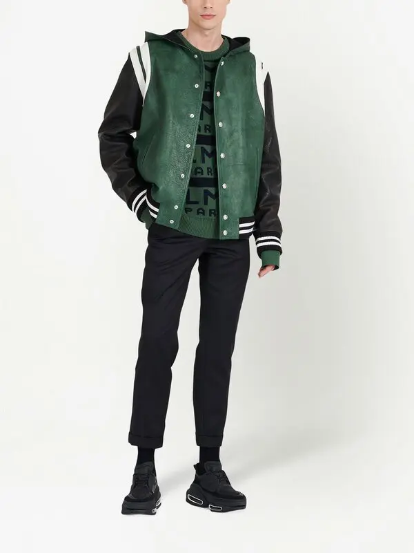 Balmain Logo Pattern Jumper