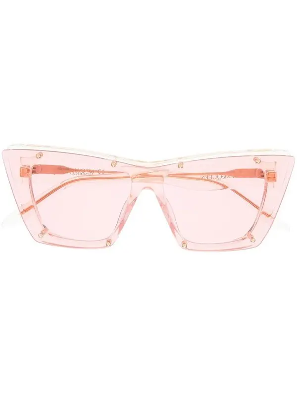 Alexander McQueen Cat-eye Frame Sunglasses - Yellow
