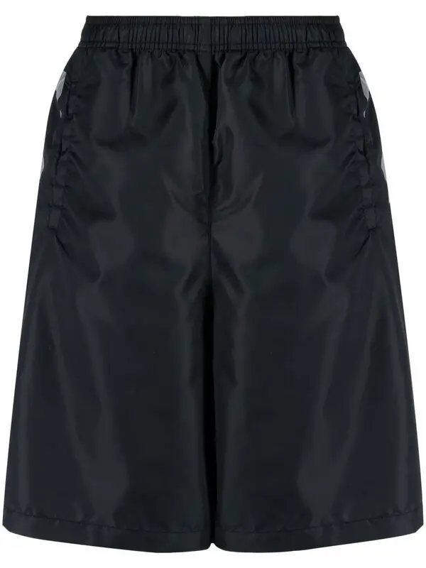 Off-White Diag-print Surfer Swim Shorts - Black