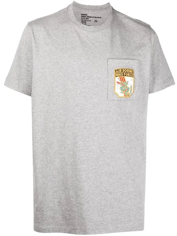 MAHARISHI Airborne Pocket Organic Cotton T-shirt - Grey