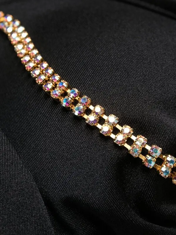 CHIARA FERRAGNI Crystal-embellished Halterneck Bikini Top