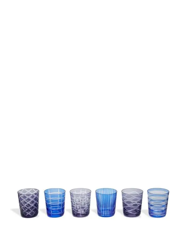 POLSPOTTEN Set Of Six Cobalt Tumblers