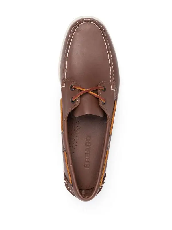 SEBAGO Front Lace-up Detail Boat Shoes - Brown