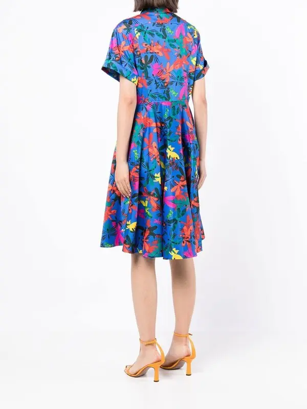 Diane Von Furstenberg Albus Love Dragonfly-Print Midi Dress In Blue - 46%  Off | Editorialist