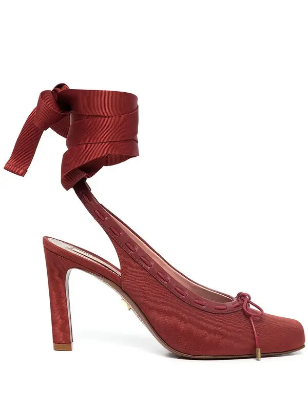 Zimmermann Slingback Ballerina Pumps With Ribbon Fastening