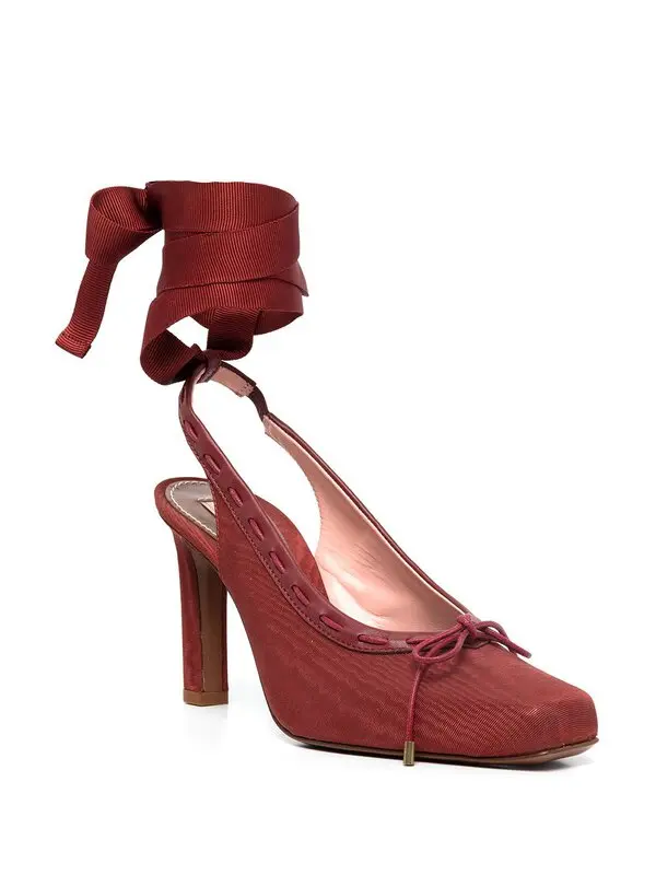 Zimmermann Slingback Ballerina Pumps With Ribbon Fastening