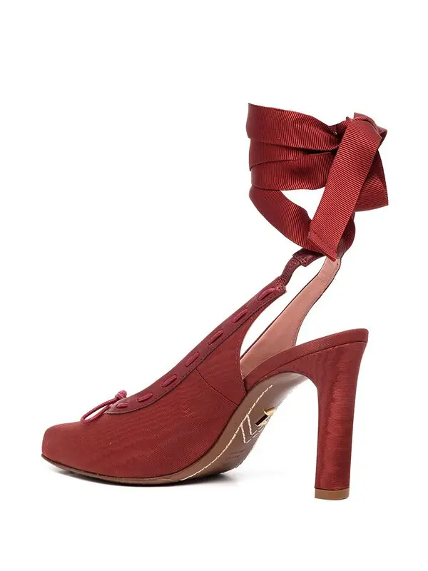 Zimmermann Slingback Ballerina Pumps With Ribbon Fastening