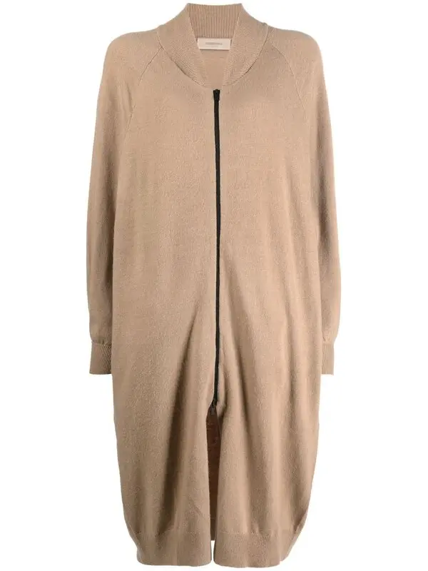 Fear Of God Logo Patch Zip-up Cardigan - Neutrals