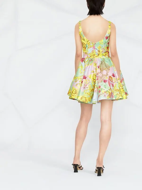 Philipp Plein Baroque Pattern-print Mini Dress