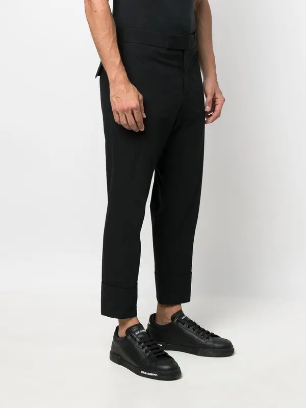 SAPIO Flap-pockets Cropped Trousers