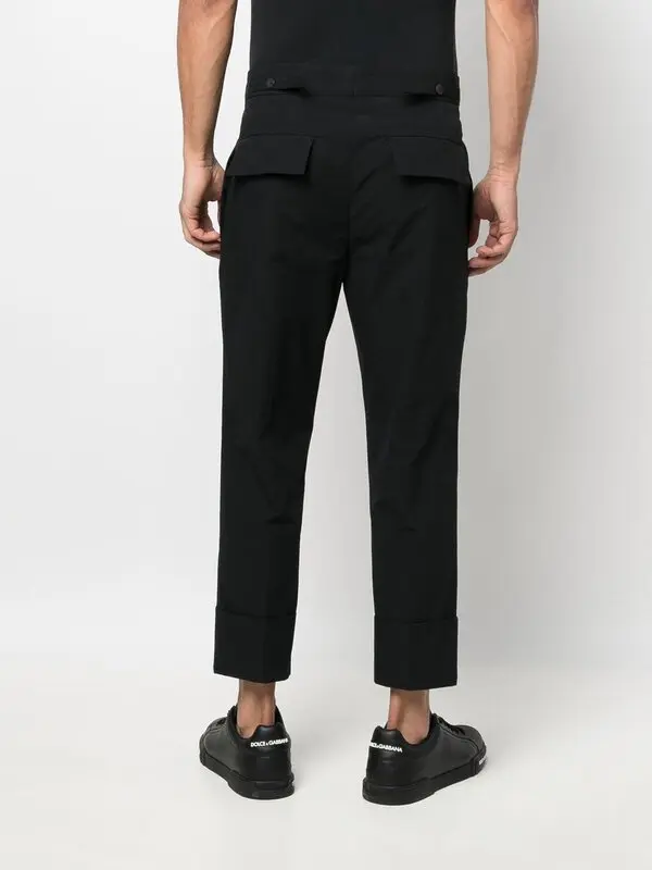 SAPIO Flap-pockets Cropped Trousers