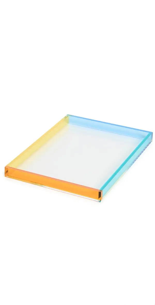 TIZO DESIGN Lucite Acrylic Tray - Multi