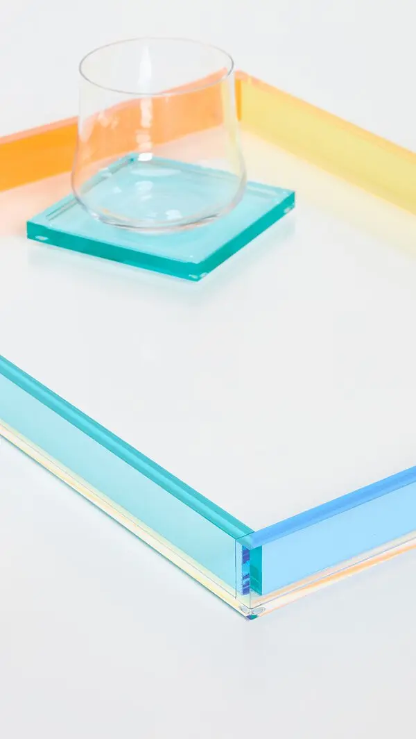 TIZO DESIGN Lucite Acrylic Tray - Multi