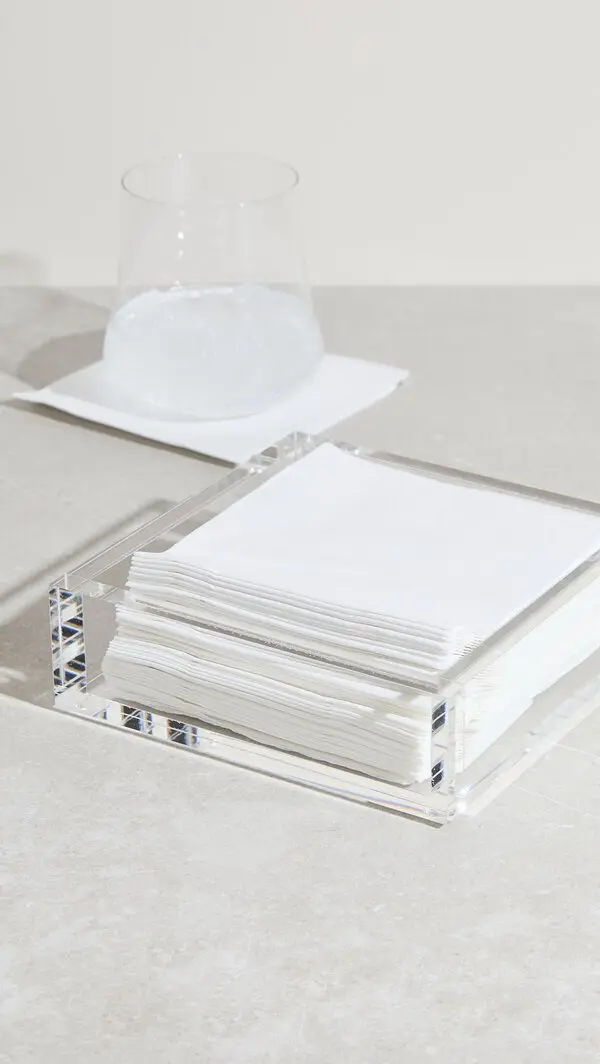 TIZO DESIGN Lucite Cocktail Napkin Tray