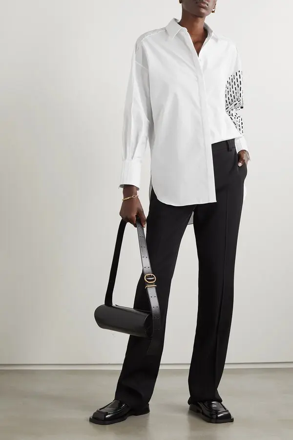 Partow Hugo Printed Cotton-poplin Shirt