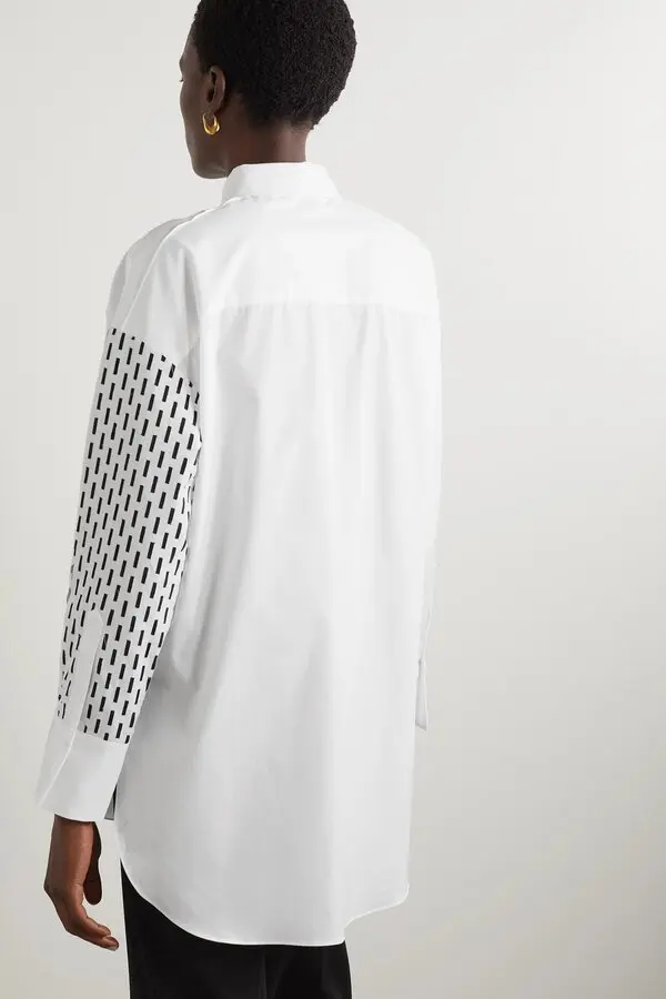 Partow Hugo Printed Cotton-poplin Shirt