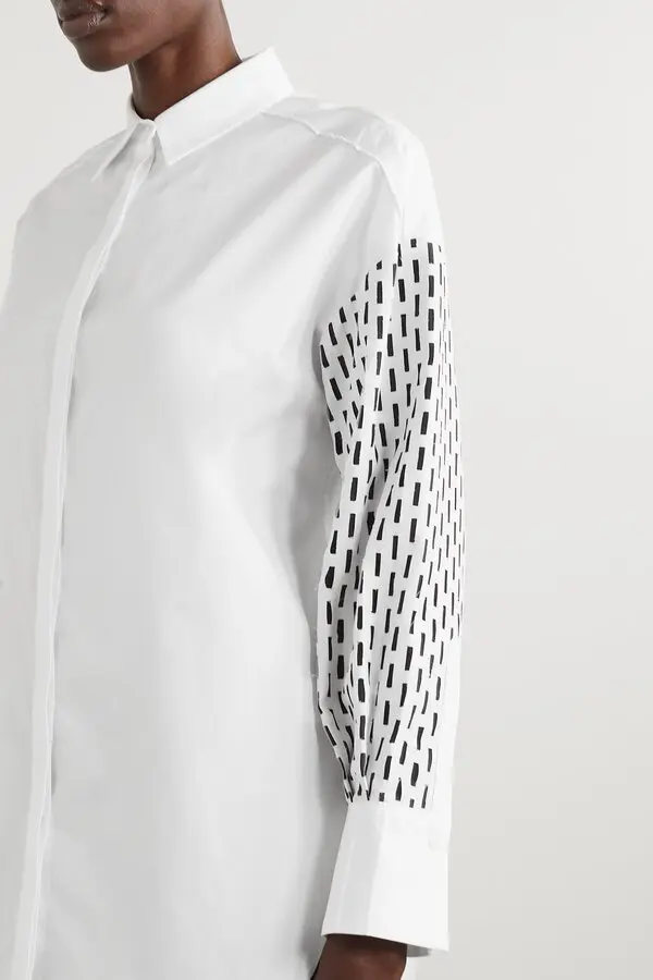 Partow Hugo Printed Cotton-poplin Shirt
