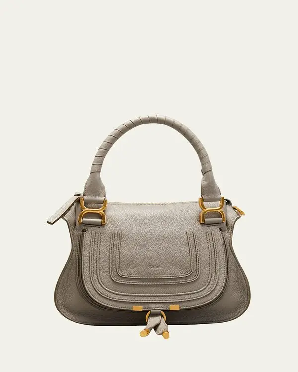 Chloé Marcie Small Satchel Bag - Cashmere Grey