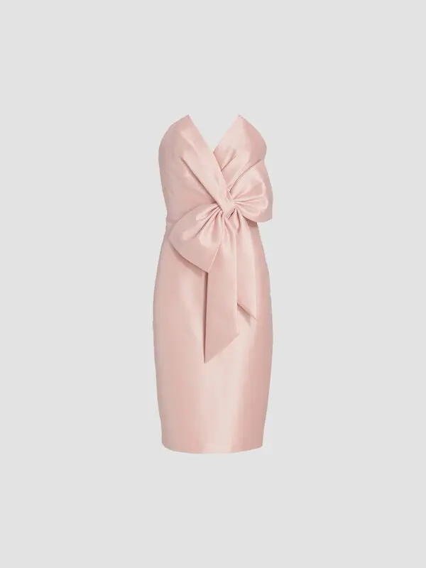 Badgley Mischka Bow Cocktail Dress