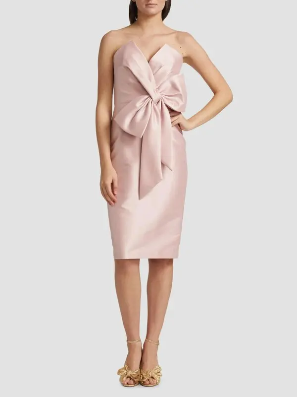 Badgley Mischka Bow Cocktail Dress