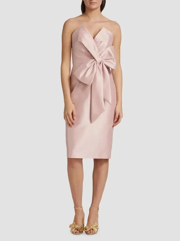 Badgley Mischka Bow Cocktail Dress
