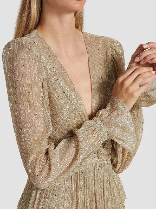 SABINA MUSAYEV Felicie Sequin Knit Minidress