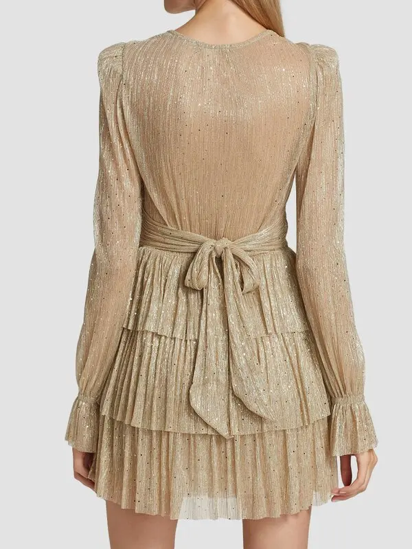 SABINA MUSAYEV Felicie Sequin Knit Minidress