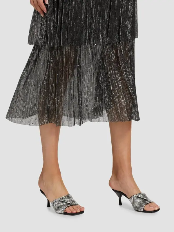 SABINA MUSAYEV Marais Sequin Knit Midi-dress - Black