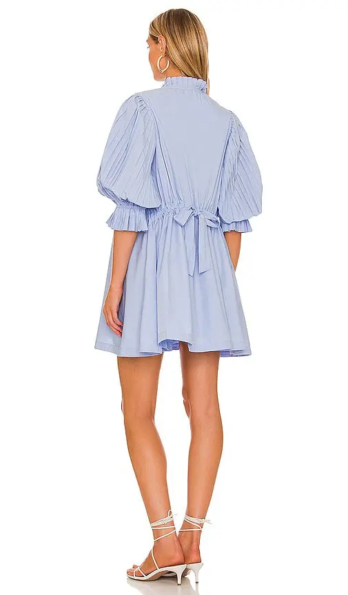 Sovere / Focus Pleat Smock Mini Dress - Powder Blue | Editorialist