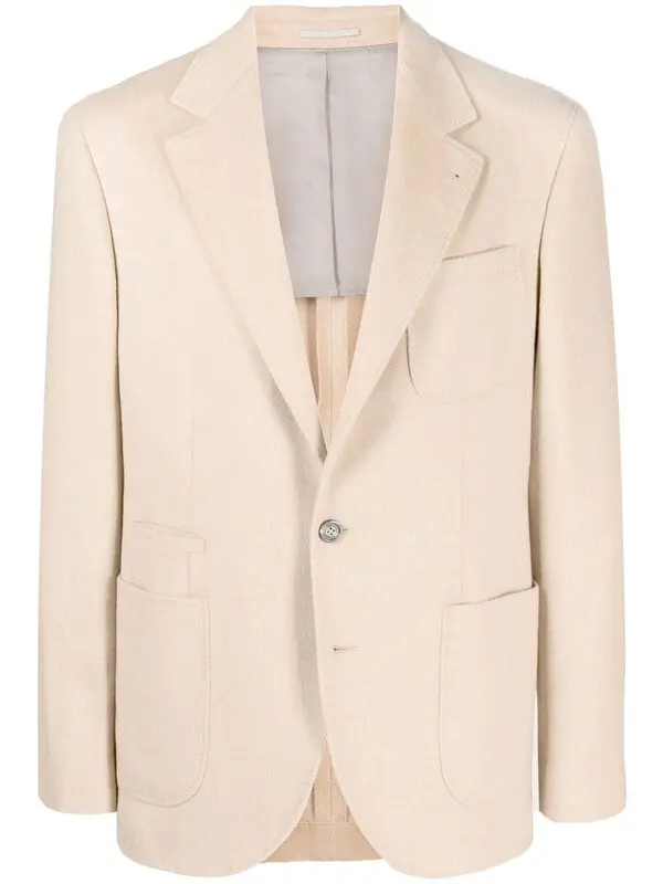 Brunello Cucinelli Single-breasted Camel-hair Blazer - Neutrals