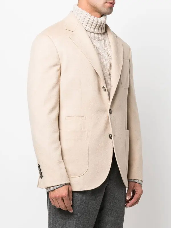 Brunello Cucinelli Single-breasted Camel-hair Blazer - Neutrals