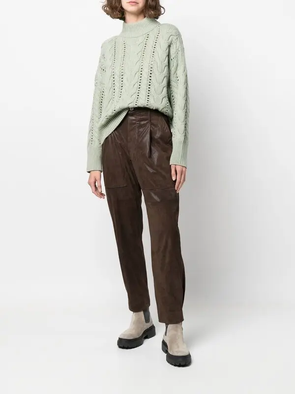 Brunello Cucinelli Tapered-leg Woven Trousers