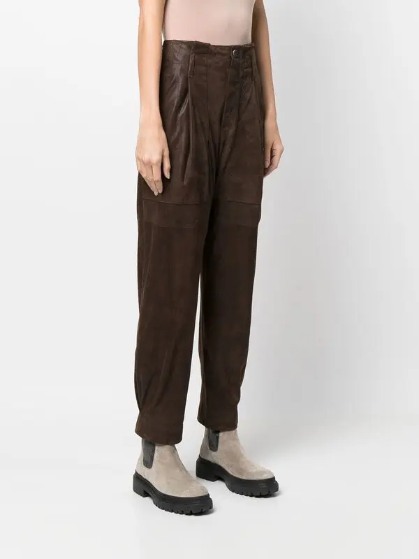 Brunello Cucinelli Tapered-leg Woven Trousers