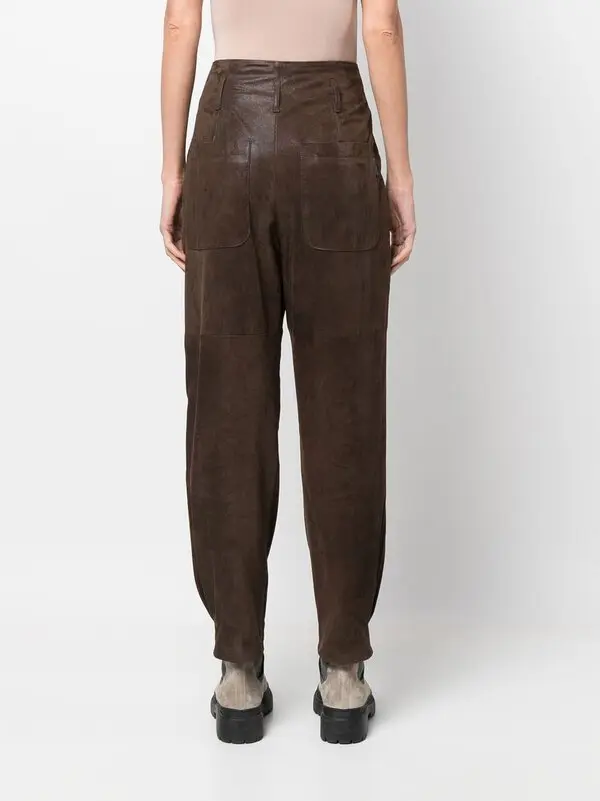 Brunello Cucinelli Tapered-leg Woven Trousers