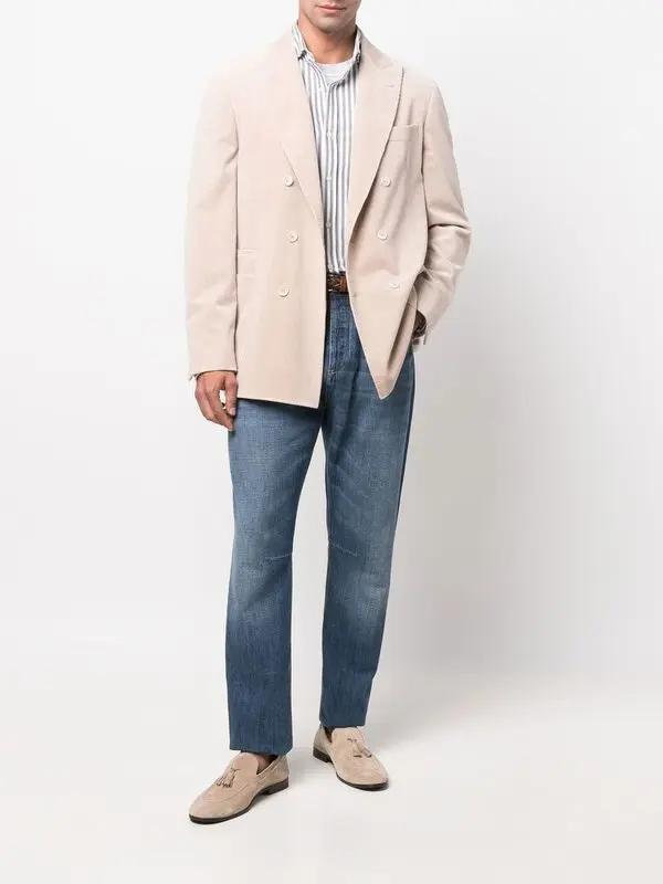 Brunello Cucinelli Double-breasted Corduroy Blazer