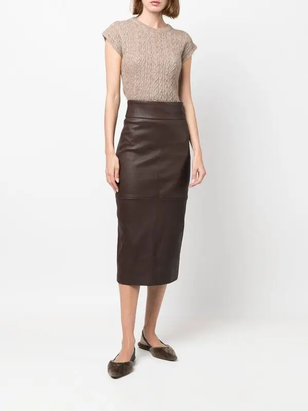 Brunello Cucinelli High-waist Pencil Skirt