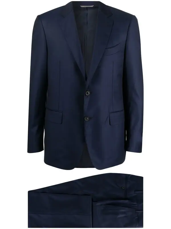 Canali Logo-patch Single-breasted Suit