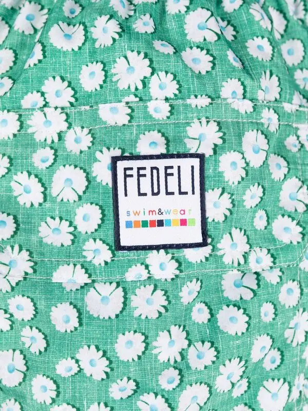 Fedeli Daisy-print Swim Shorts