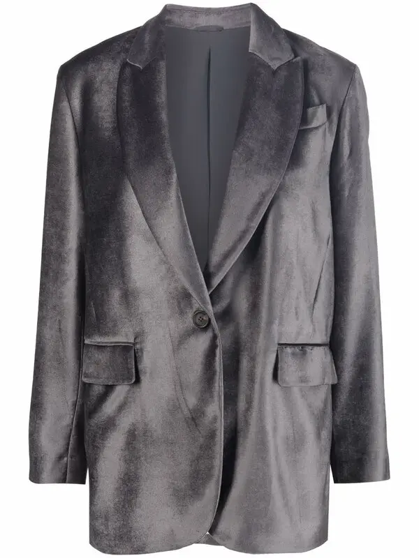 Brunello Cucinelli Chain-trim Single-breasted Blazer