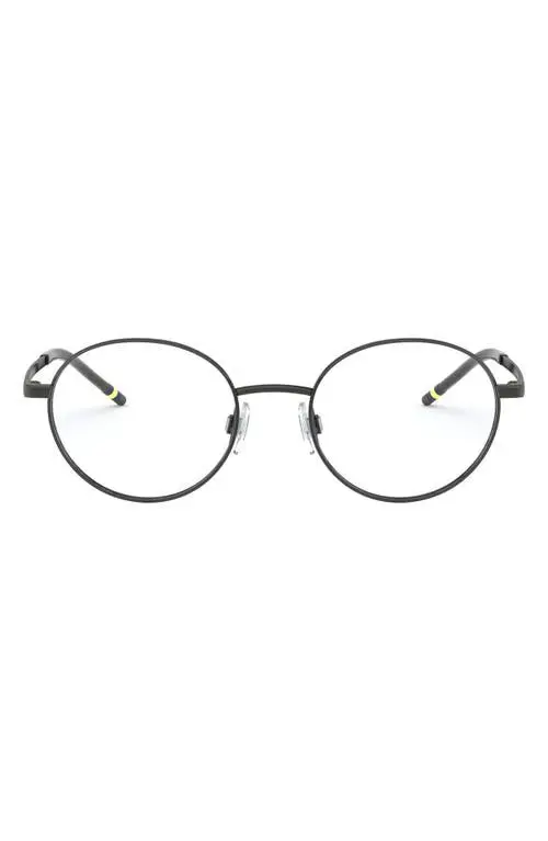 Polo Ralph Lauren 51mm Round Frame Eyeglasses - Dark Gunmetal
