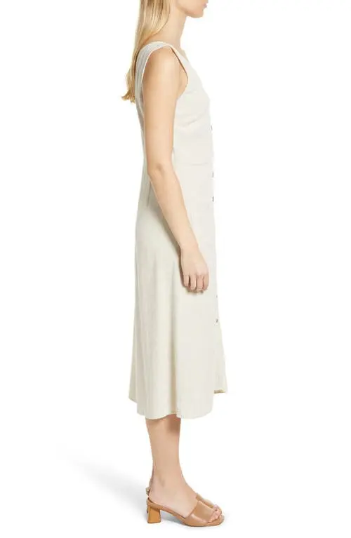 Caslon Button-up Tank Midi Dress