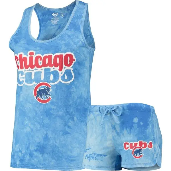 CONCEPTS SPORT Chicago Cubs Billboard Racerback Tank Top & Shorts Set - Royal