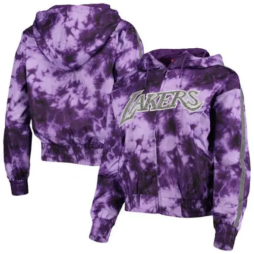 Mitchell & Ness Los Angeles Lakers Galaxy Sublimated Windbreaker - Purple