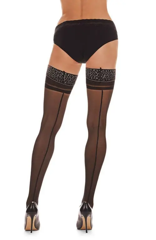 MEMOI Animal Instinct Thigh High Stockings
